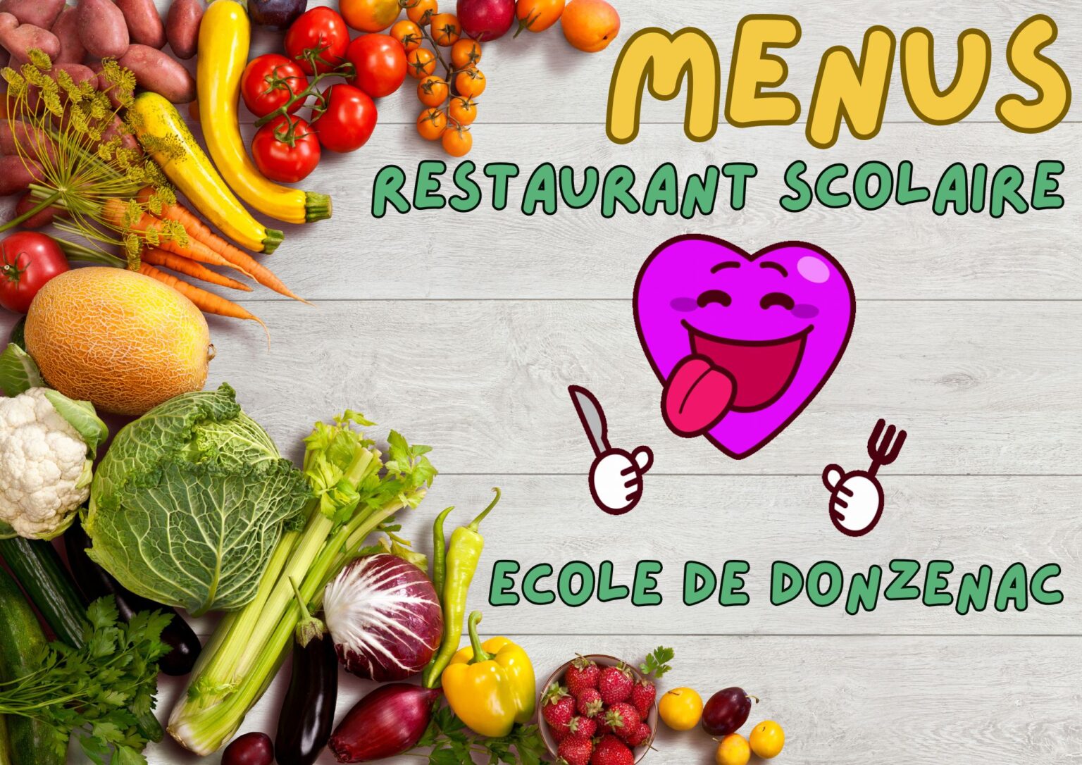 Menus du restaurant scolaire du 26 au 30 janvier – Ecole de Donzenac